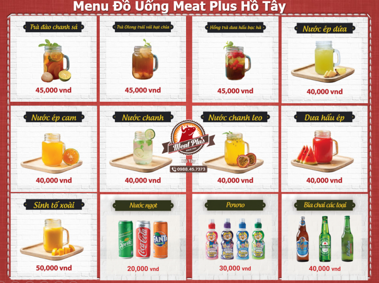 Review Meat Plus Hồ Tây | Giá, Menu thịt nướng Hàn Quốc